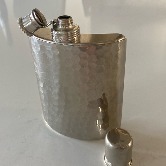 Dining | Vintage Hammered Tin Lined Flask 8 Oz Made In West Germany ...